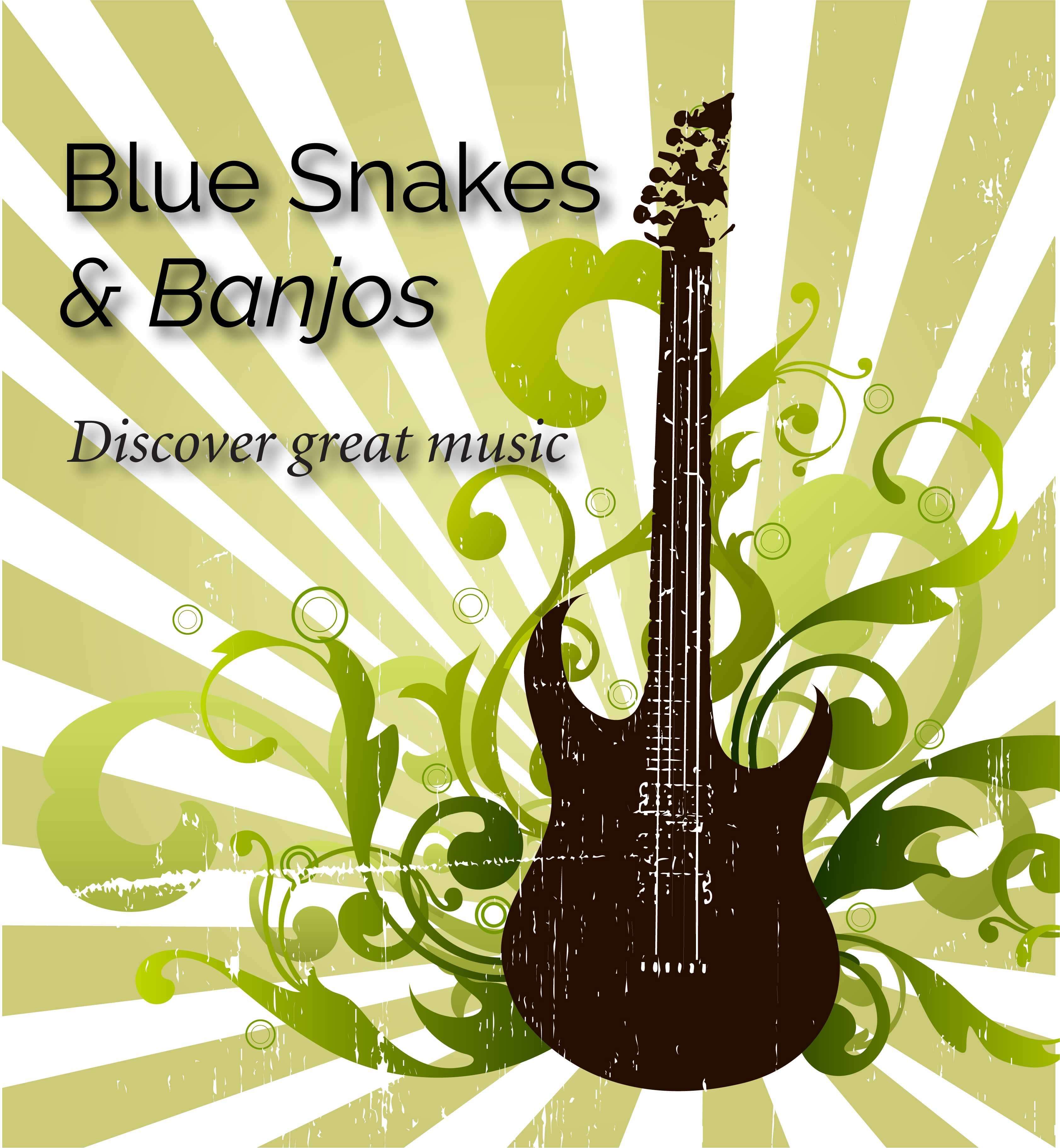 Vector-Grunge-Guitar – Blue Snakes and Banjos